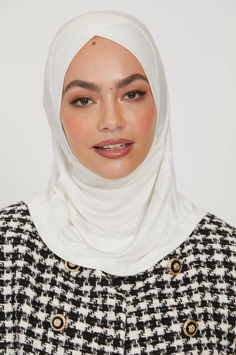 Criss-Cross Hijab Cap: Full Coverage Crossover Hijab Caps