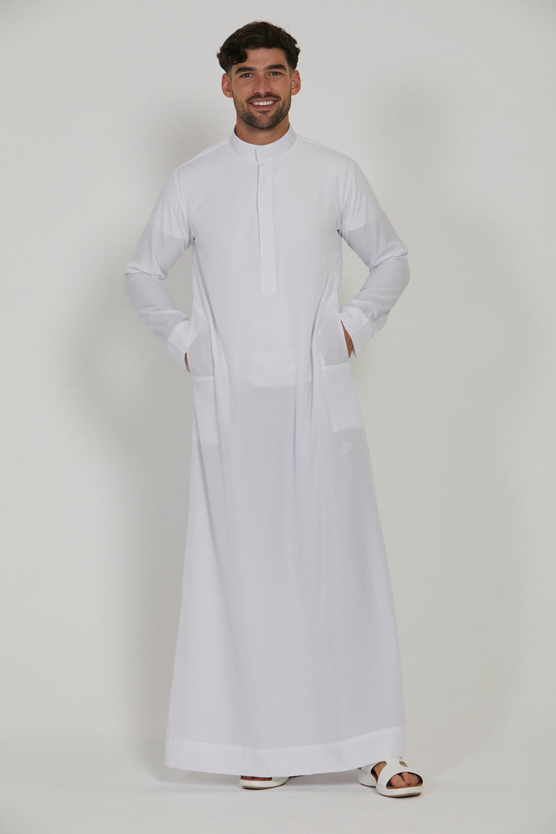 Men's Royal Kuwaiti Thobe - White