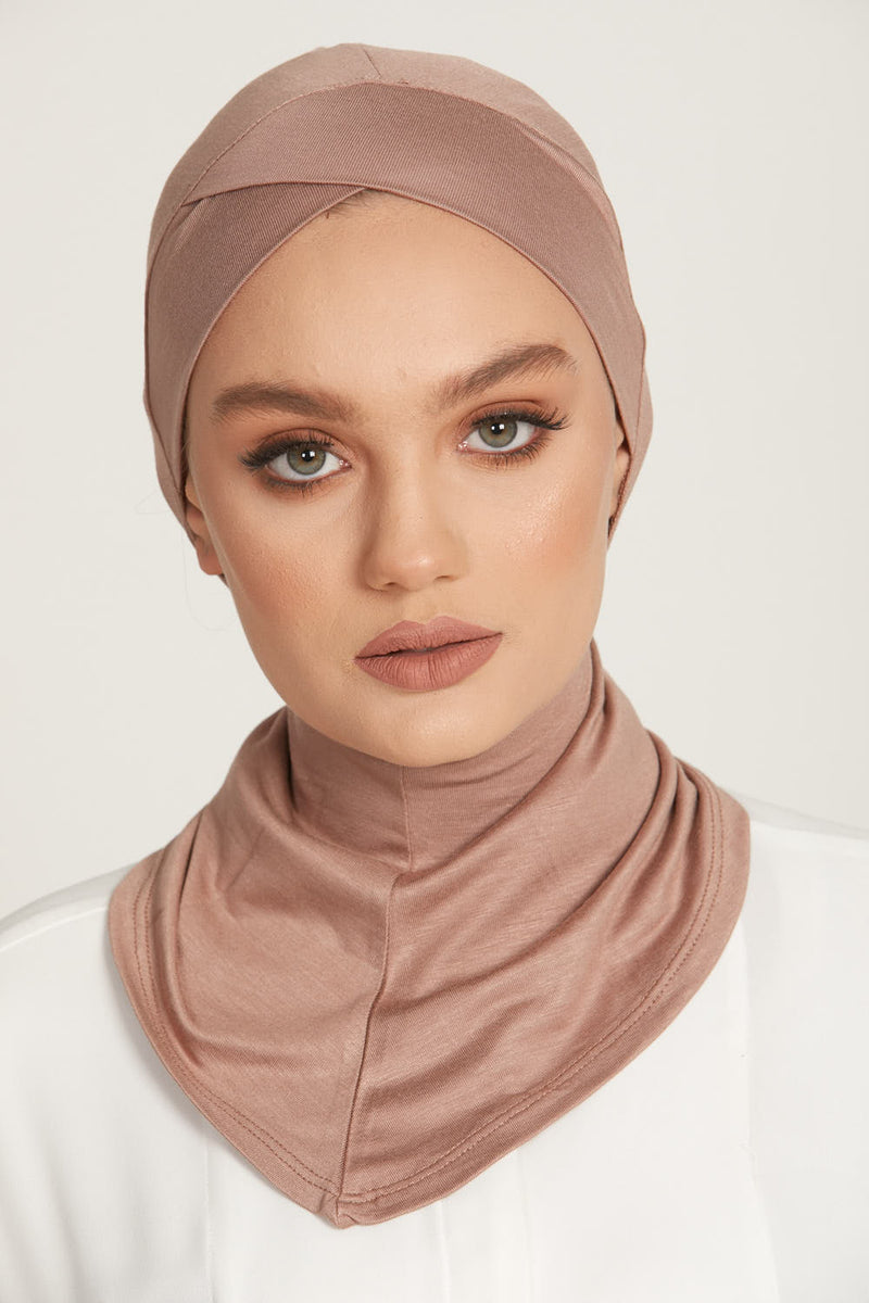 Criss-Cross Hijab Cap: Full Coverage Crossover Hijab Caps