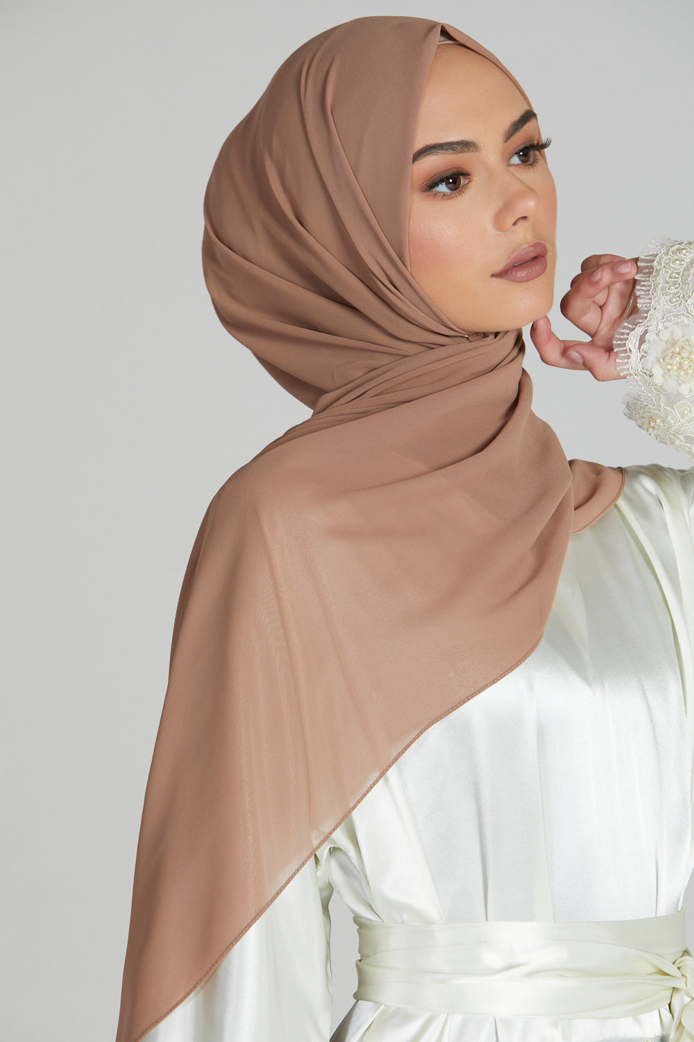 Chiffon Georgette Hijabs: Luxury Georgette Hijab Designs